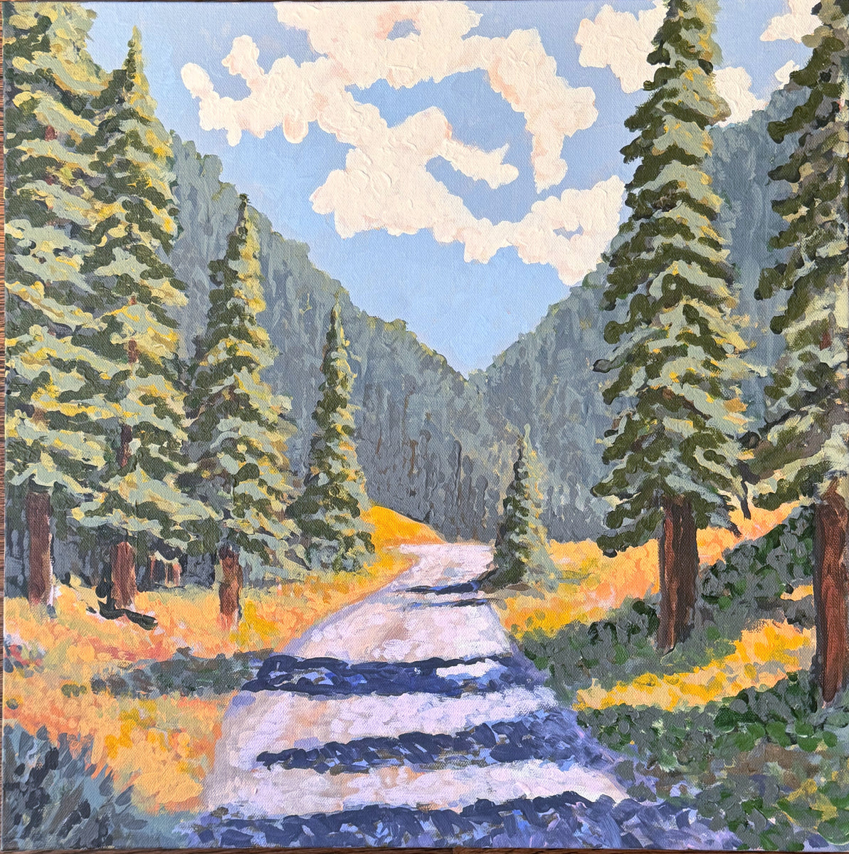"Dappled Road," 2024, Original Artwork by Brian Balthazar – POP Goes The Home
